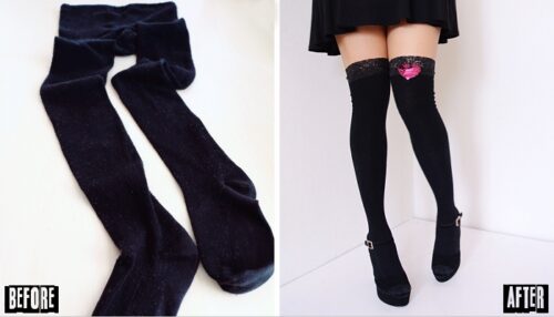 DIY Knee High Socks - Paper Michey